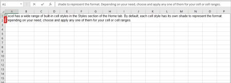 How to Make Paragraphs in Excel
