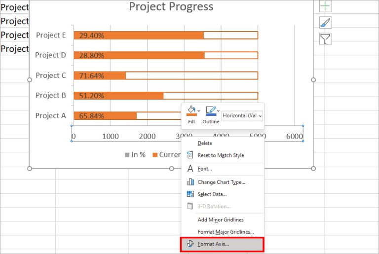 How to Create a Progress Bar in Excel