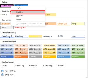 How to Apply Cell Style in Excel