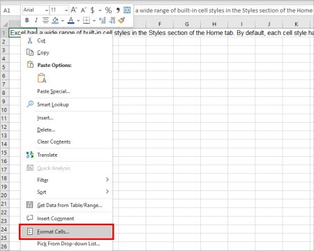 How to Make Paragraphs in Excel