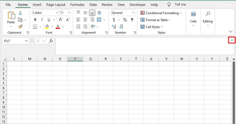 Formula Bar Not Showing in Excel- How to fix it