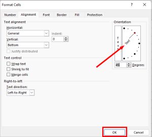 How to Change Text Direction in Excel