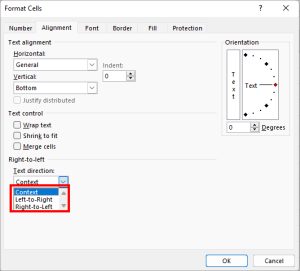 How to Change Text Direction in Excel