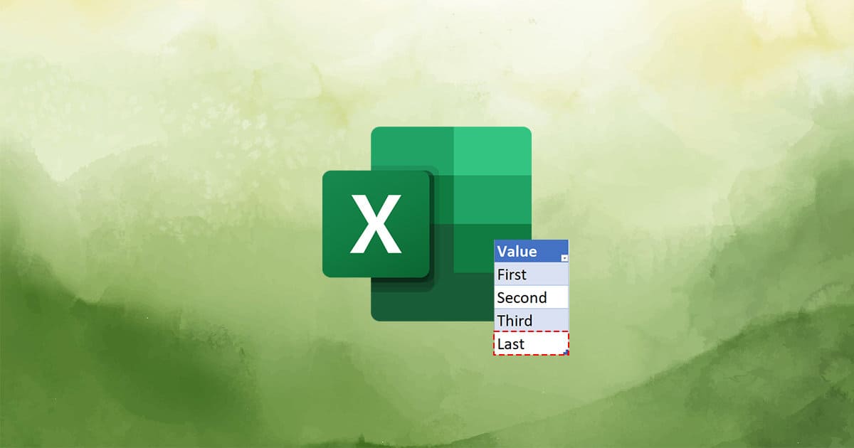 How To Retrieve Last Value In Column Excel