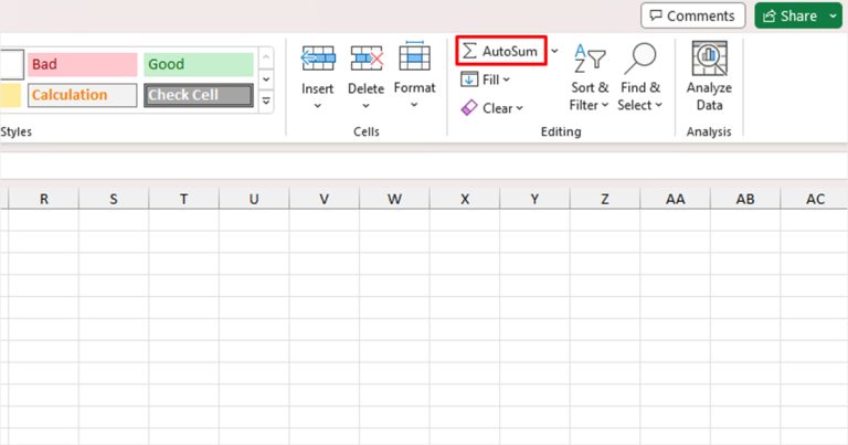 How to Sum Random Cells in Excel