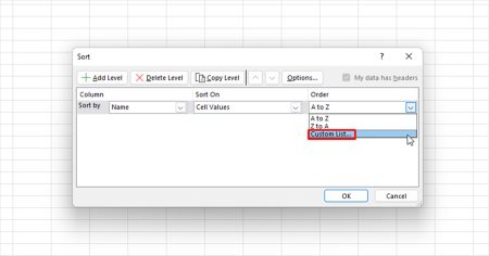 How to Sort Multiple Columns in Excel