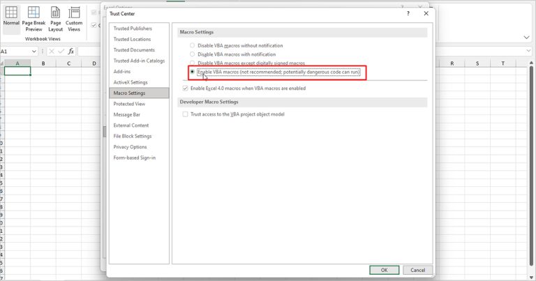Cannot Edit a Macro on a Hidden Workbook