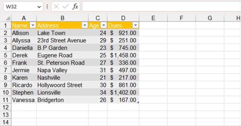 How to Sort Multiple Columns in Excel
