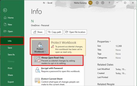 How to Open a Read-only Excel File