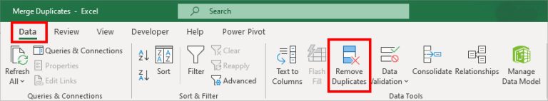 How to Merge Duplicates in Excel