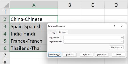 How to Put a Dash in Excel?