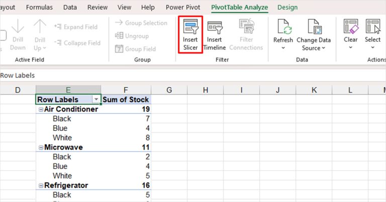 How to Use Slicers in Excel