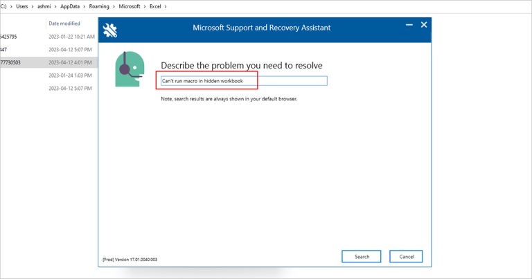 Cannot Edit a Macro on a Hidden Workbook
