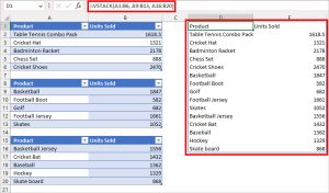 How to Merge or Combine Tables in Excel