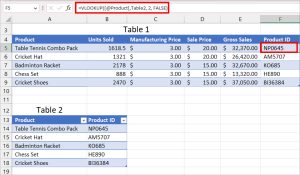 How to Merge or Combine Tables in Excel