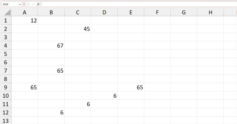 How to Sum Random Cells in Excel
