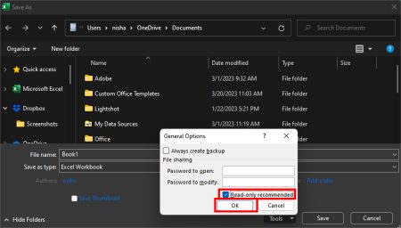 How to Open a Read-only Excel File