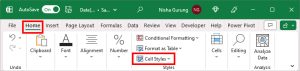 How to Apply Calculation Style in Excel