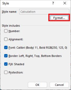 How to Apply Calculation Style in Excel