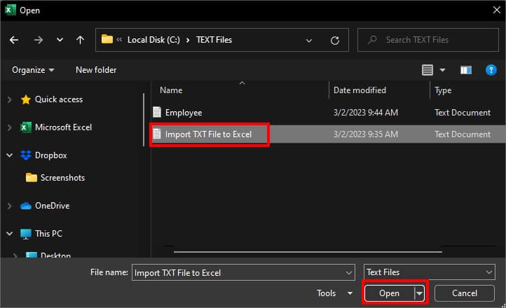 How To Import TXT File To Excel