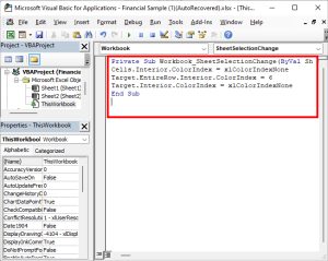 How to Highlight Active Rows in Excel