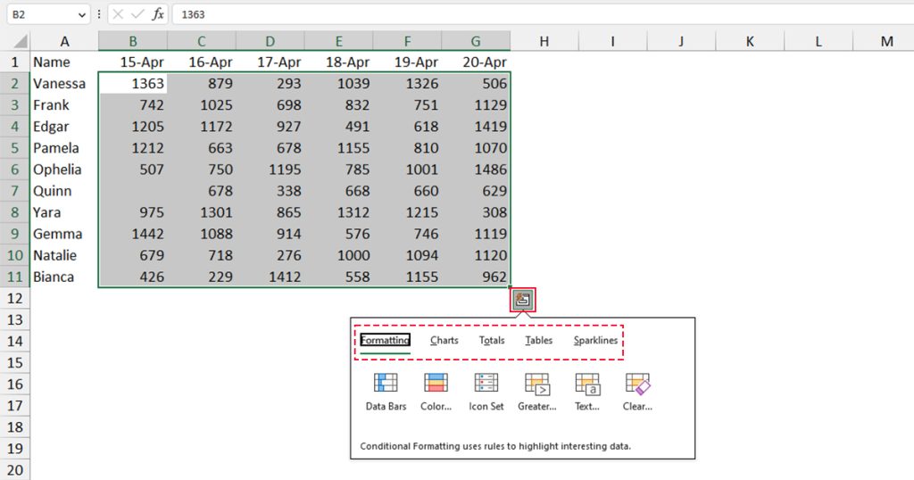 How To Use Quick Analysis In Excel