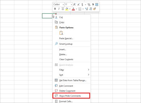 How to Add a Note in Excel