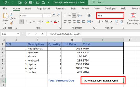 SUM Function Not Working? Try These Fixes
