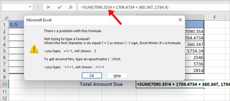 SUM Function Not Working? Try These Fixes