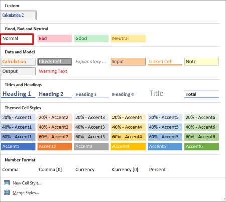 How to Apply Calculation Style in Excel