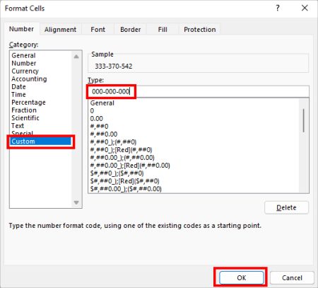 How to Put a Dash in Excel?