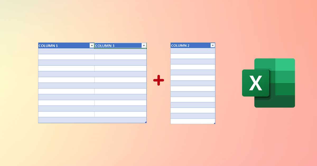 How To Add A Column In Excel