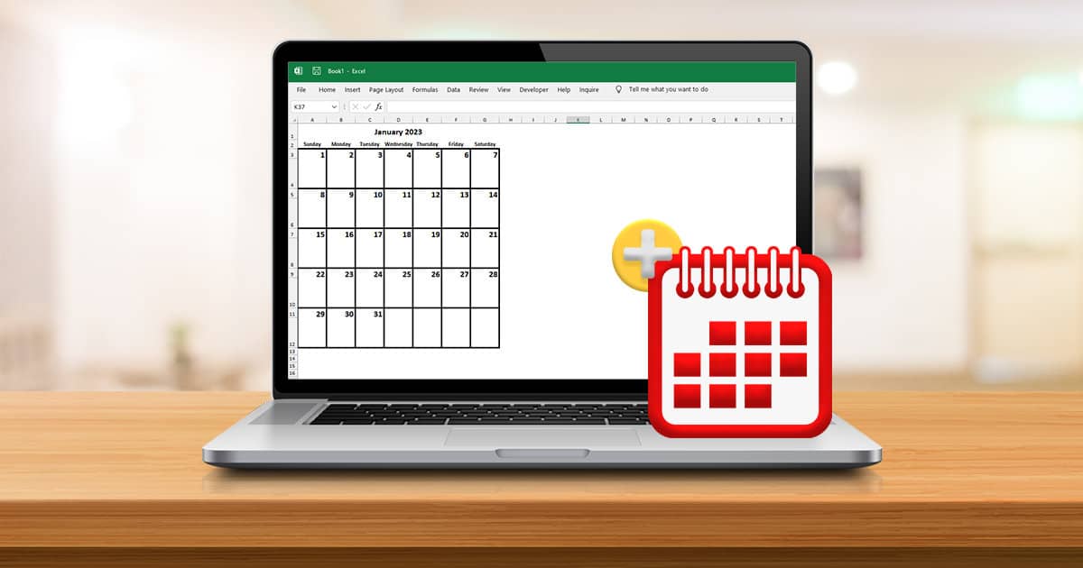 How To Insert Calendar In Excel