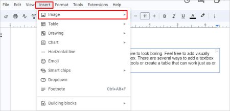 How to Insert Text Box in Google Docs?
