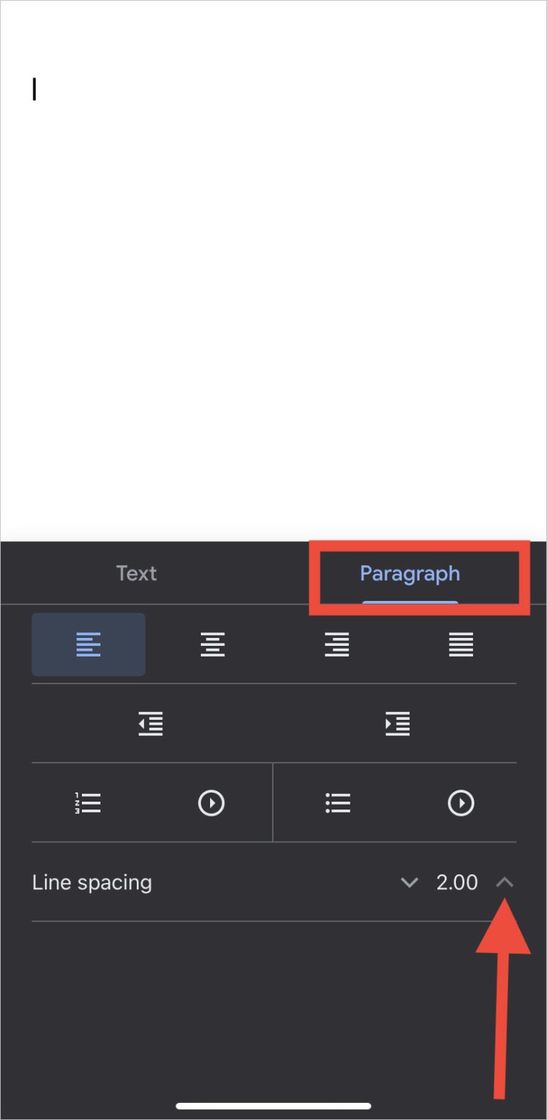 How to Double Space in Google Docs?
