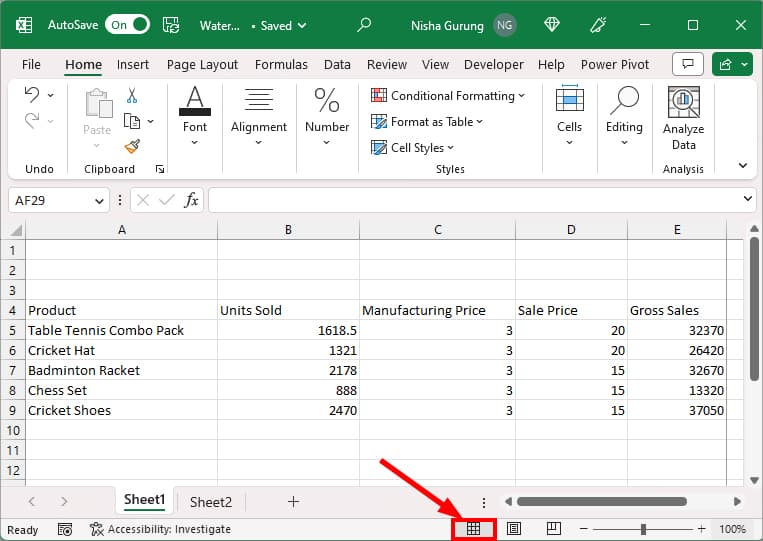 How To Remove Page 1 Watermark In Excel