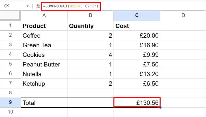 How To Add Numbers In Google Spreadsheet
