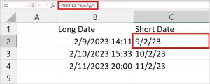 How to Apply Short Date Format in Excel