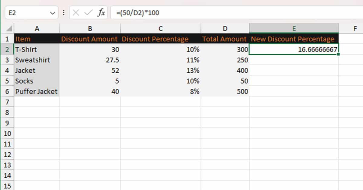 How to Add Percentage in Excel