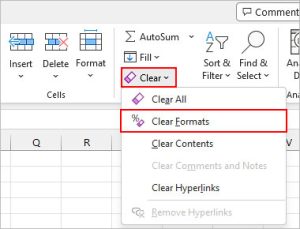 How Do You Remove Only the Conditional Formatting in Excel