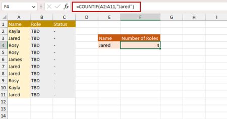How to Excel Count Cells with Text