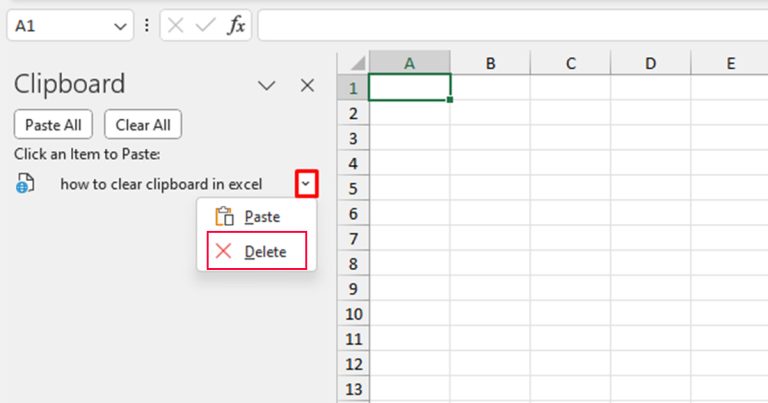 How to Clear Clipboard in Excel