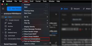 How to Turn off Conversation View in Outlook