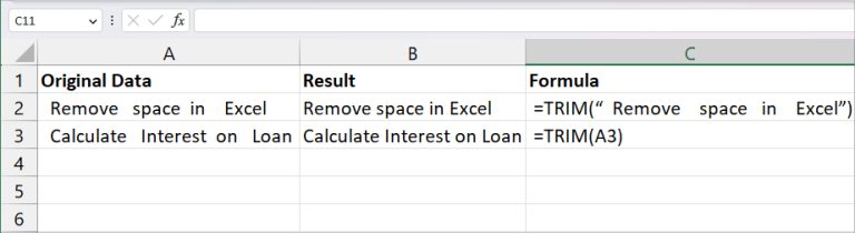 Excel TRIM Function - Complete Overview