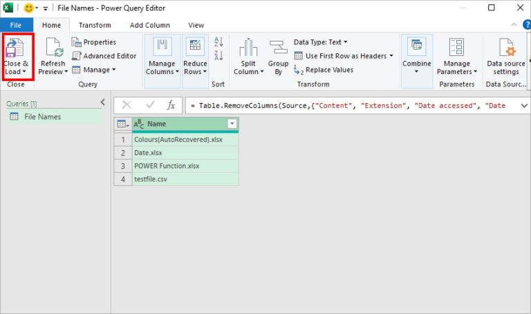 How to Copy File Names Into Excel