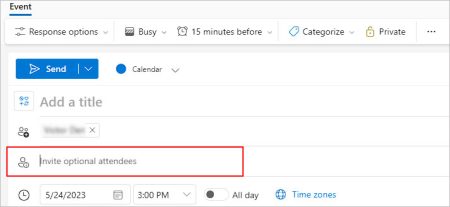How to Add Optional Attendees in Outlook
