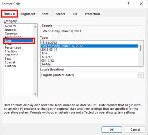 How to Apply Short Date Format in Excel