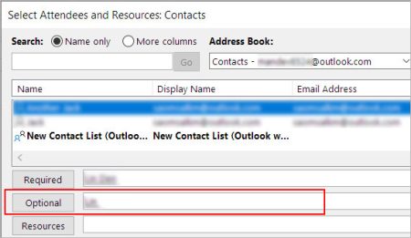 How to Add Optional Attendees in Outlook