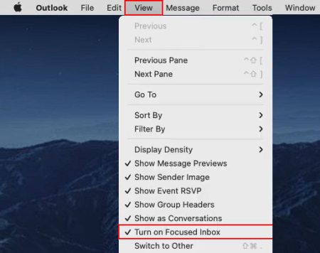 How to Turn off Focused Inbox Outlook 365 Desktop