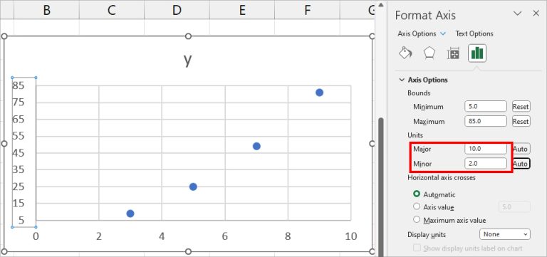 How to Change Axis Range in Excel